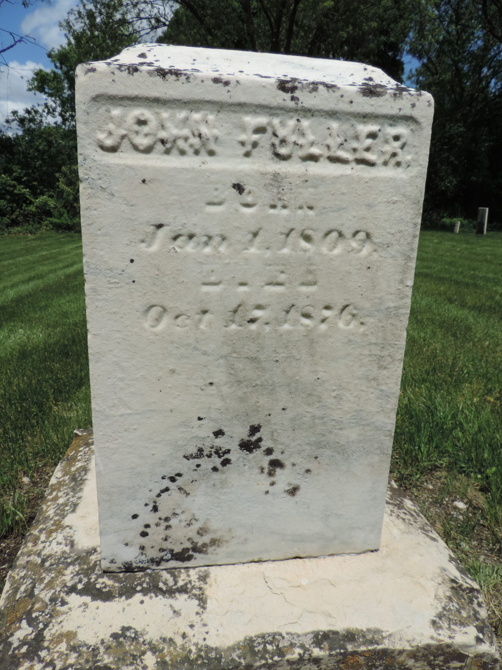 Fuller, John (1809-1876) – Fort Hill Cemetery