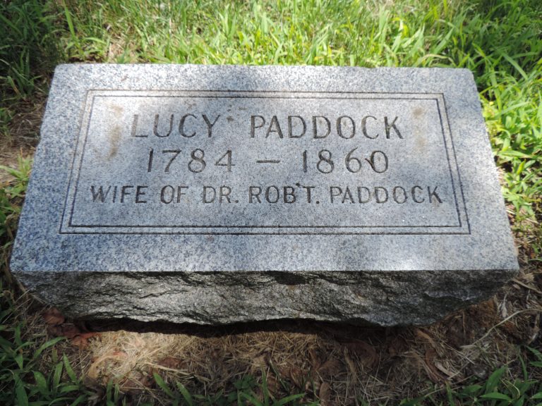 Paddock, Lucy (Backus) (1784-1860) – Fort Hill Cemetery