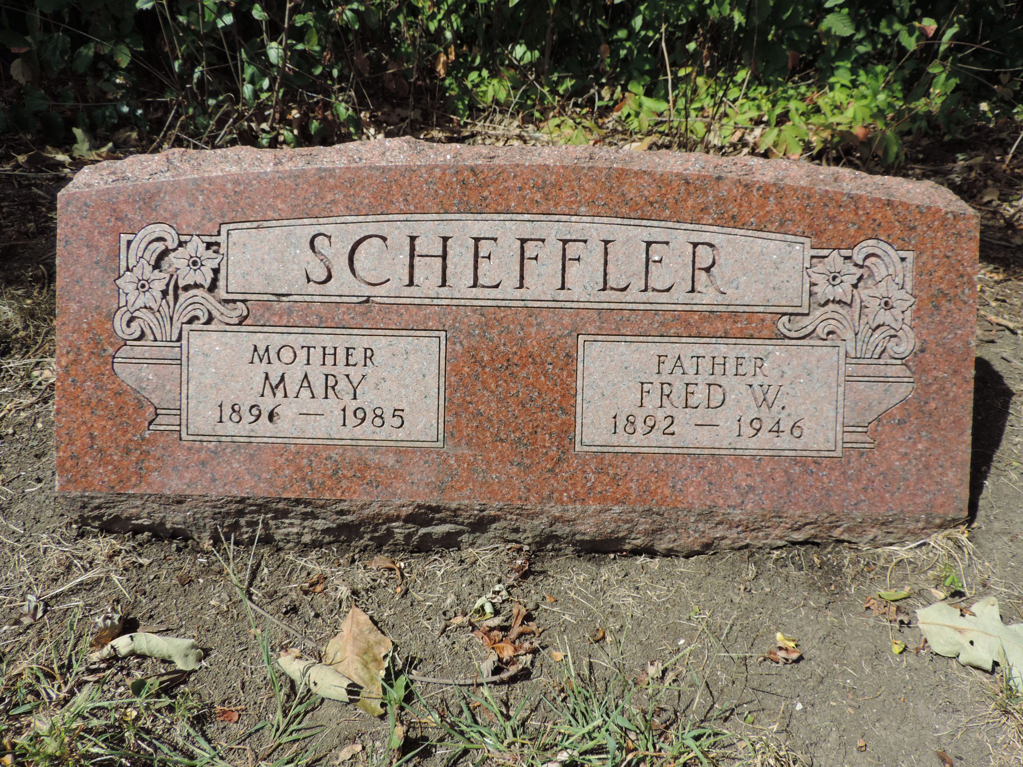 Scheffler, Frederick William (1892-1946) – Fort Hill Cemetery
