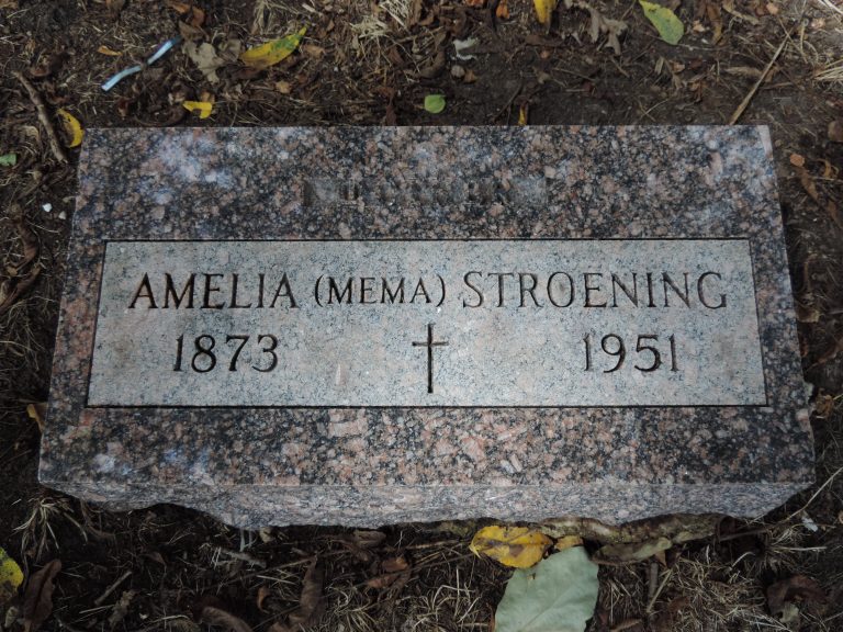 Stroening, Amelia “Mema” (Piper) (1873-1951) – Fort Hill Cemetery