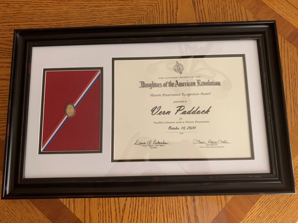 DAR Historic Preservation Recognition Award – Fort Hill Cemetery