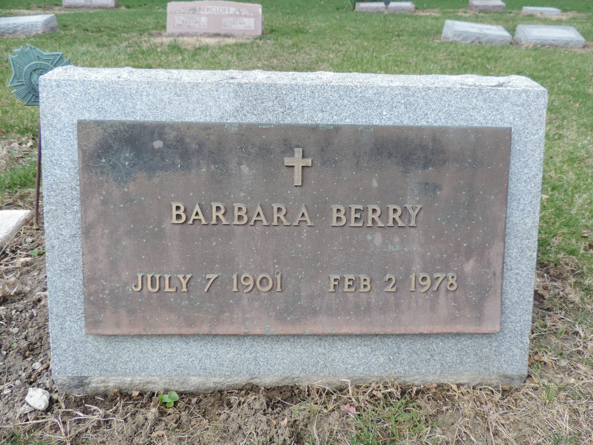 Berry, Barbara (Roman) (1901-1978) – Fort Hill Cemetery