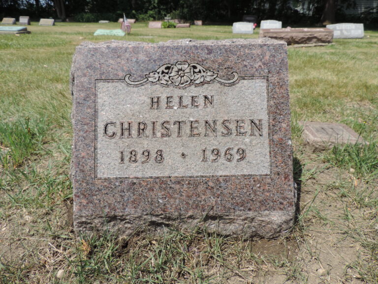 Christensen, Hilda G. “Helen” (Thompson) (1898-1969) – Fort Hill Cemetery