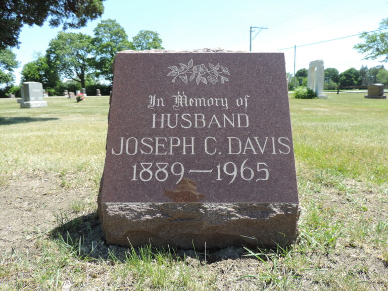Davis, Joseph Charles (1889-1965) – Fort Hill Cemetery